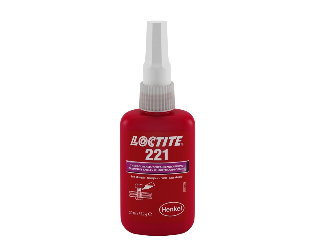 221 Loctite Schroefdraadborging , lage sterkte , lage viscositeit, 50ml ...