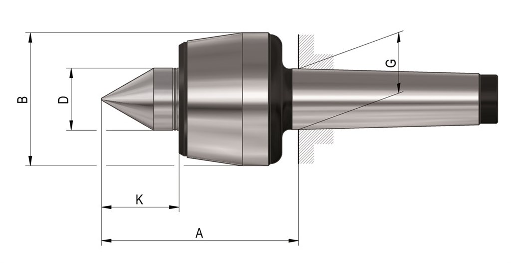 Meedraaiend center 60 graden type 604 H 102/MK2 | GR00019